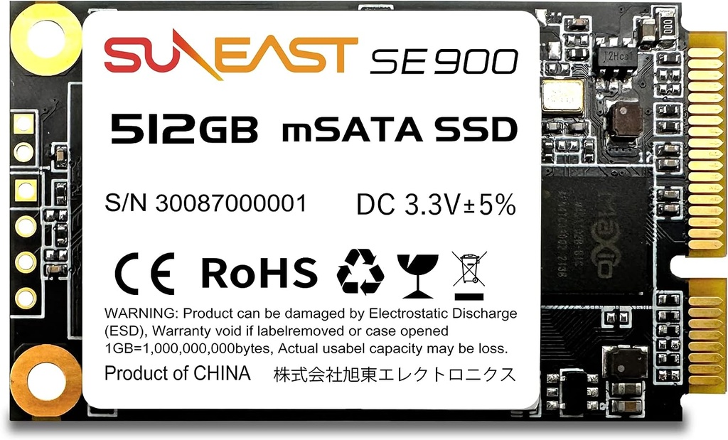 SUNEAST SSD 内蔵SSD 512GB SE900 Msata Solid State Drive SSD mSATA ミニ ハード
